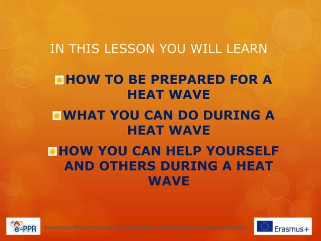 Primary - Heatwaves - Preparedness | PPT