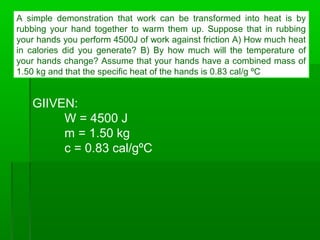 Heat & work | PPT
