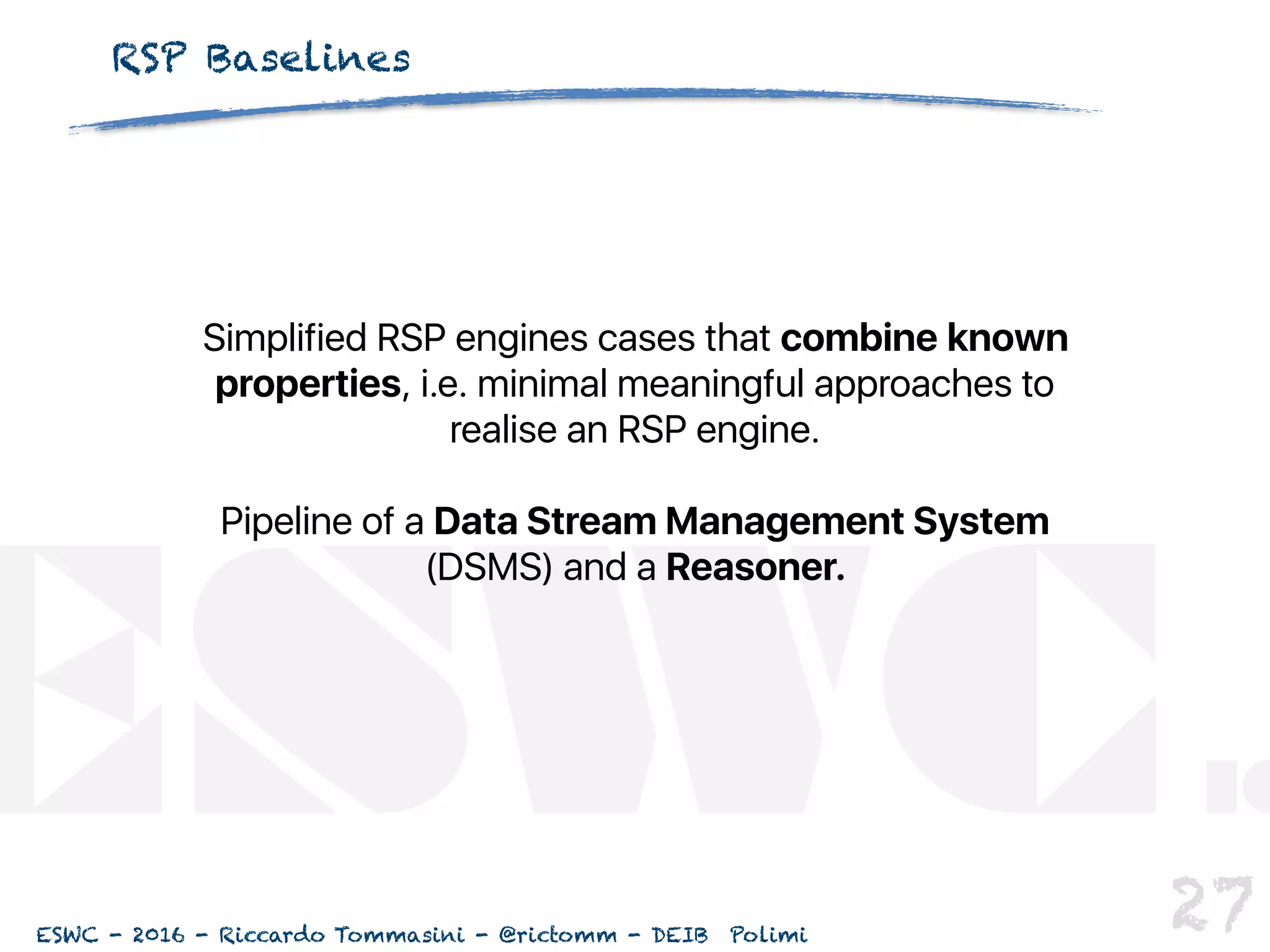 Heaven: A Framework for Systematic Comparative Research Approach for RSP Engines | PPT