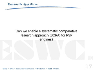Heaven: A Framework for Systematic Comparative Research Approach for RSP Engines | PPT