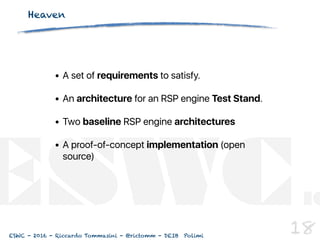 Heaven: A Framework for Systematic Comparative Research Approach for RSP Engines | PPT
