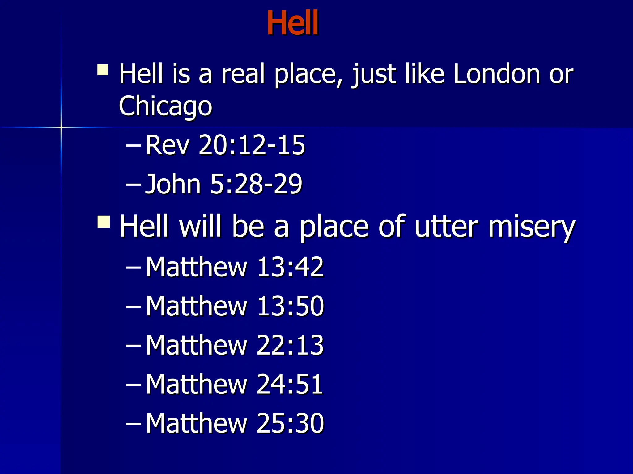 Heaven and hell the series by ron williams.ppt