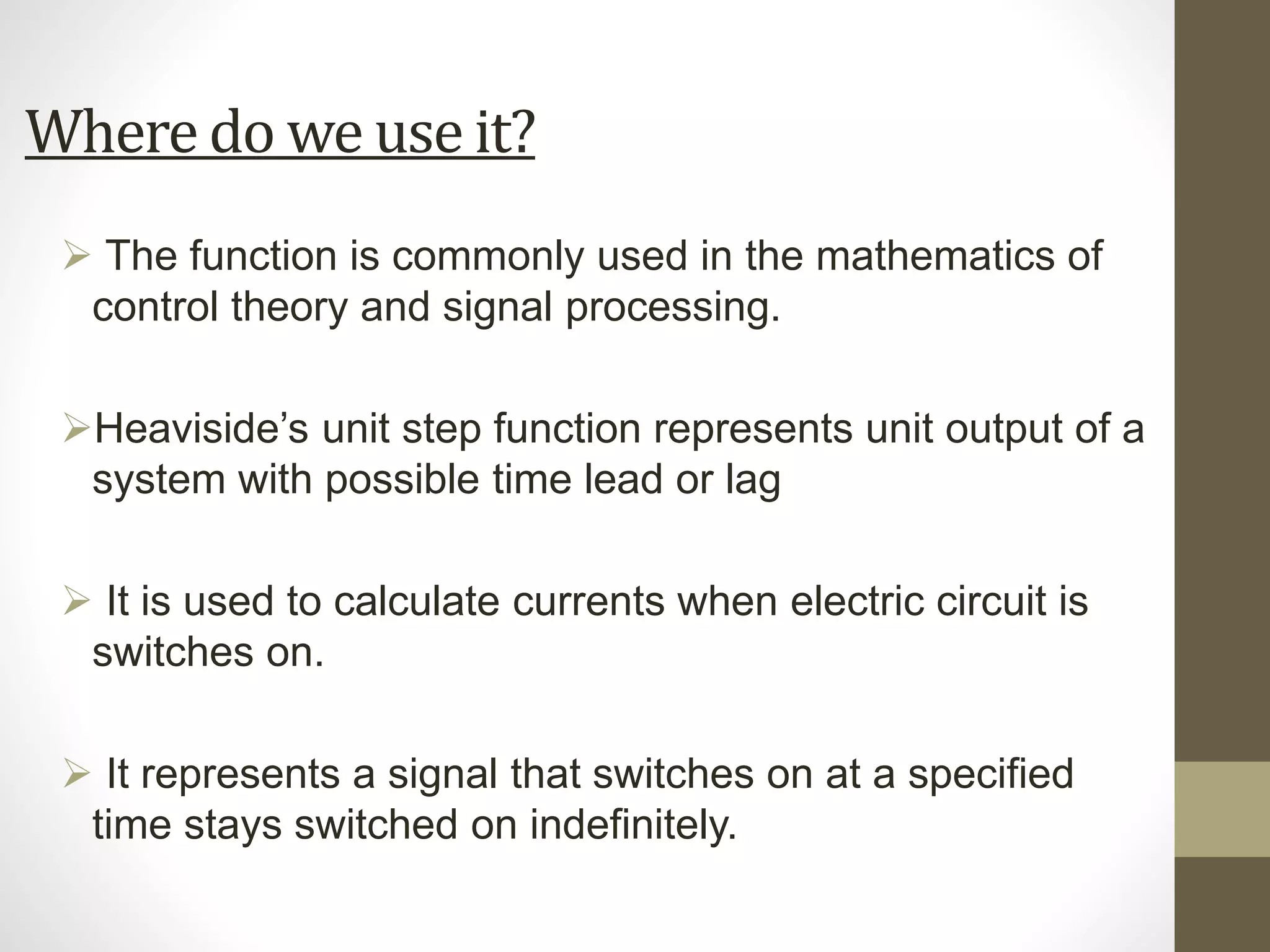 Heaviside's function | PPTX
