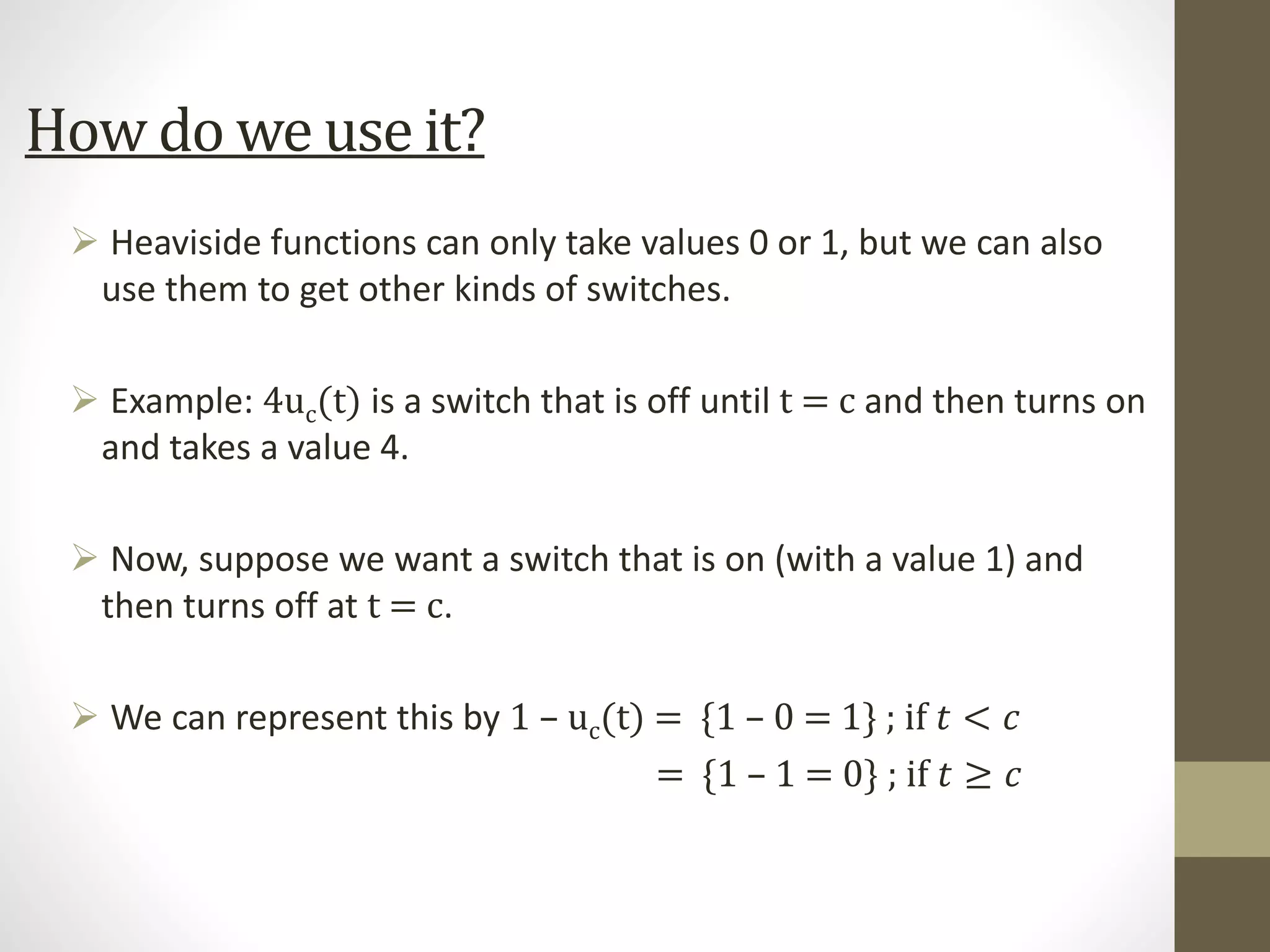 Heaviside's function | PPTX