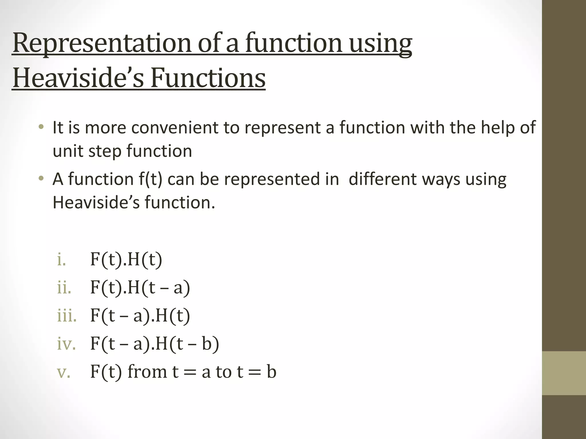 Heaviside's function | PPTX