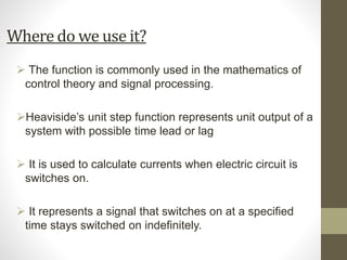Heaviside's function | PPTX
