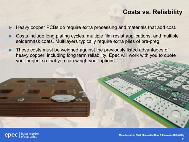 Heavy and Extreme Copper PCBs for Military/Aerospace Applications | PPT