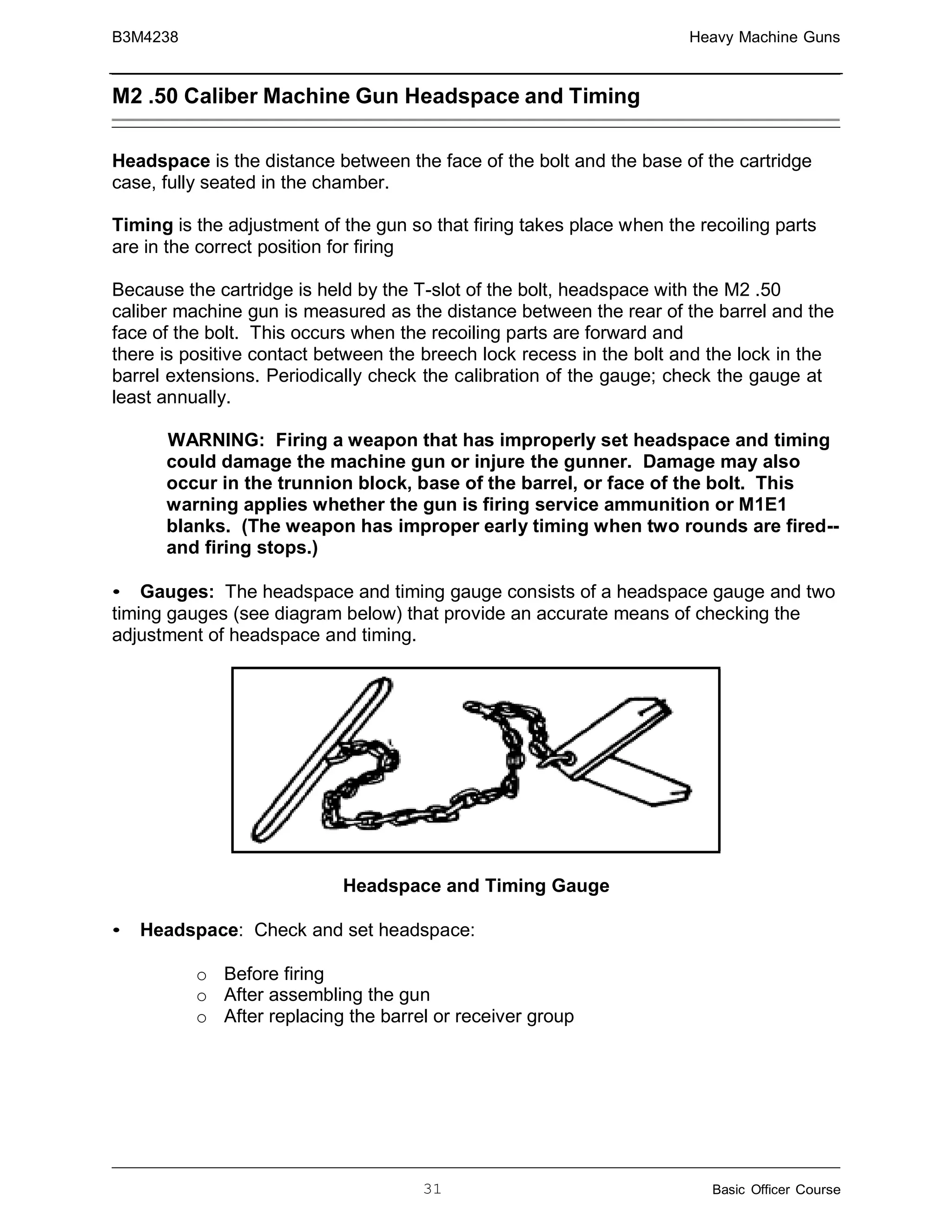 HEAVY MACHINE GUNS B3M4238 STUDENT HANDOUT | PDF