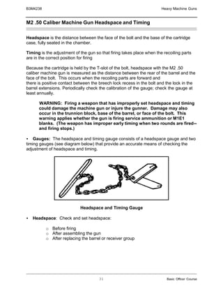 HEAVY MACHINE GUNS B3M4238 STUDENT HANDOUT | PDF