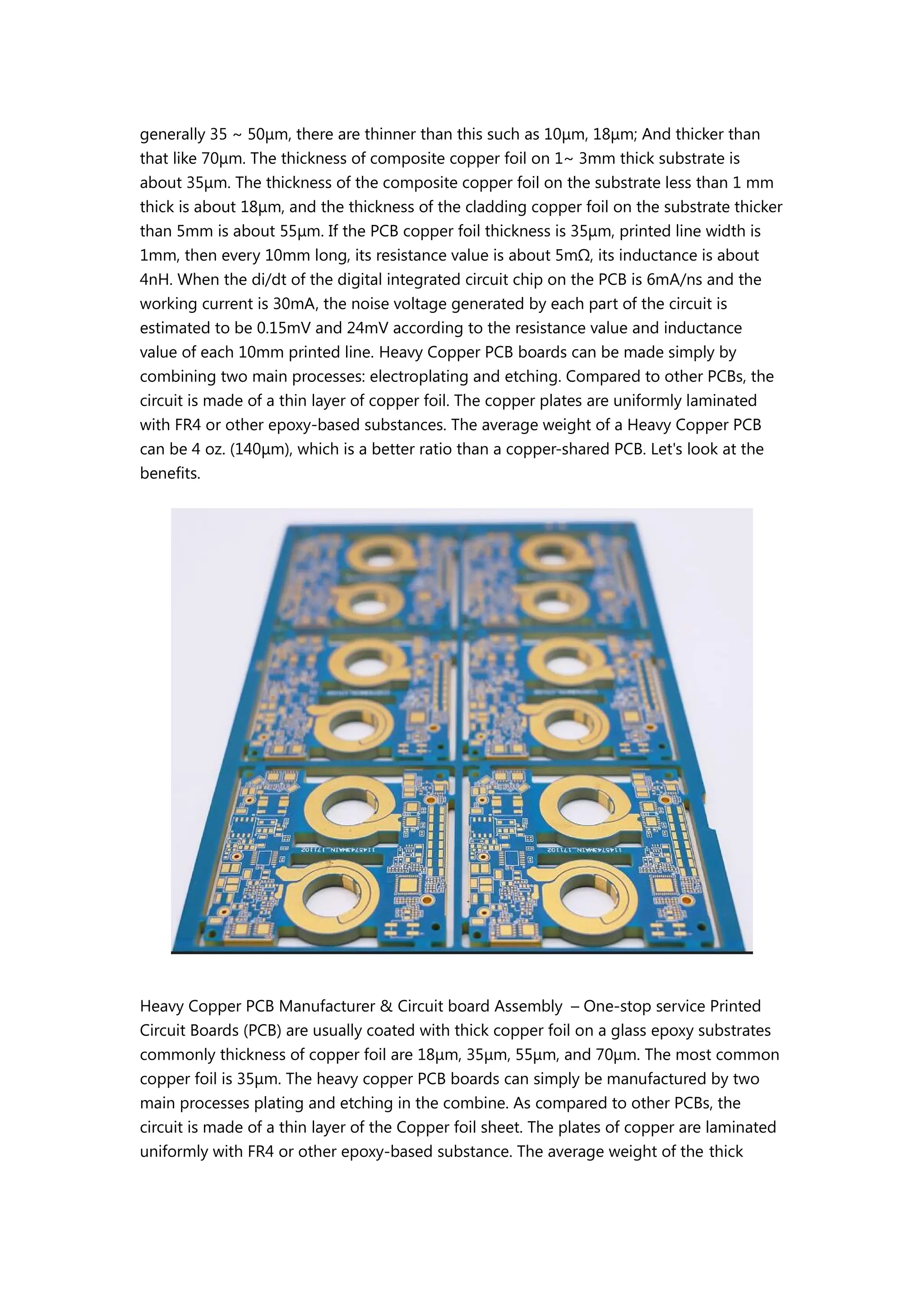 Heavy Copper PCB Manufacturing Board factory | DOCX