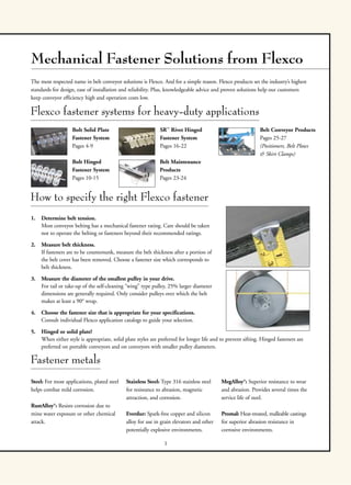Flexco Heavy Duty Fastener Applications | PDF