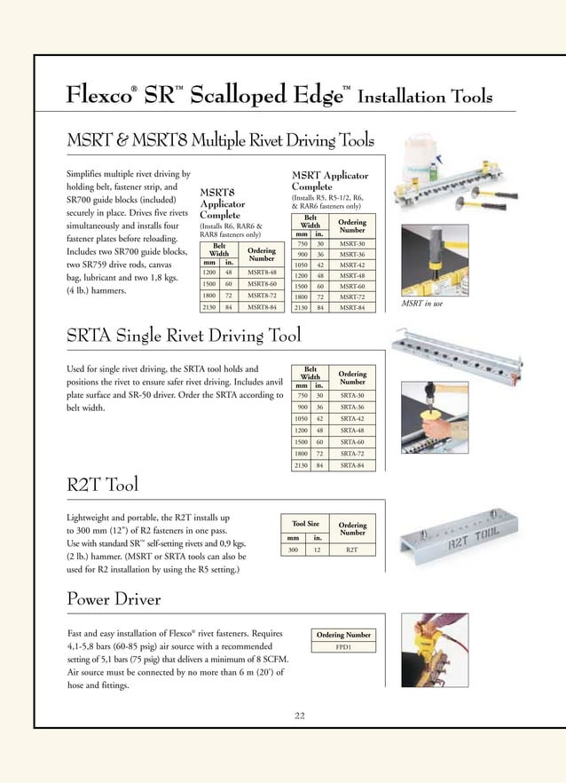 Flexco Heavy Duty Fastener Applications