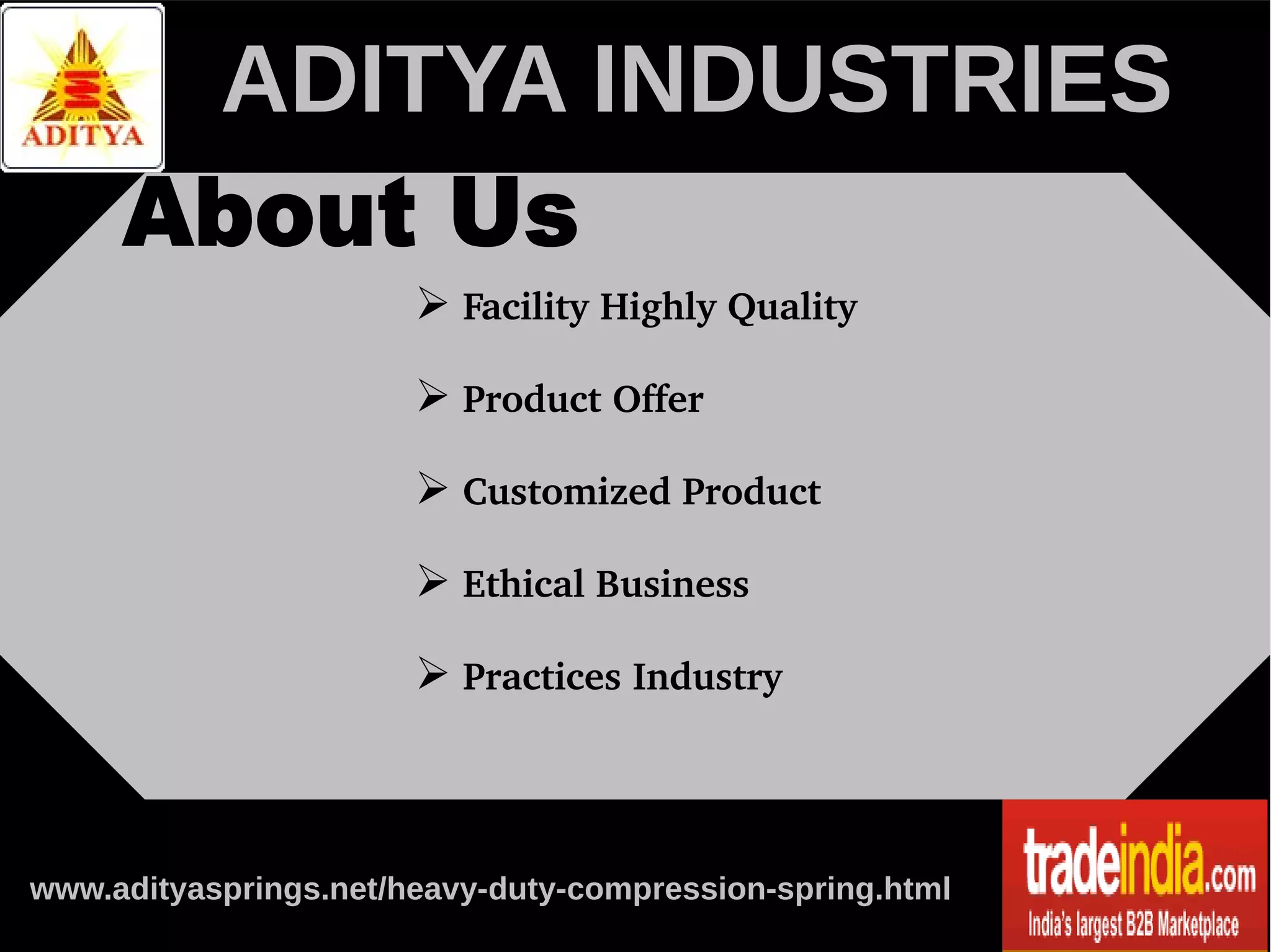 Heavy Duty Compression Spring Exporter, Manufacturer, ADITYA INDUSTRIES ...