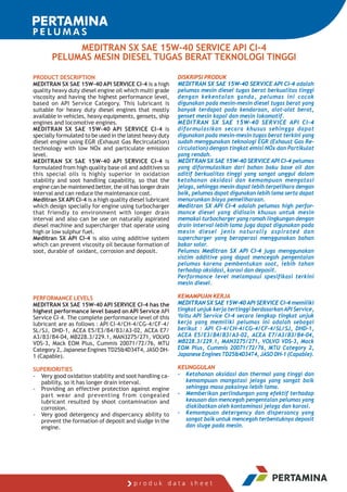 Heavy duty diesel oils pertamina | PDF