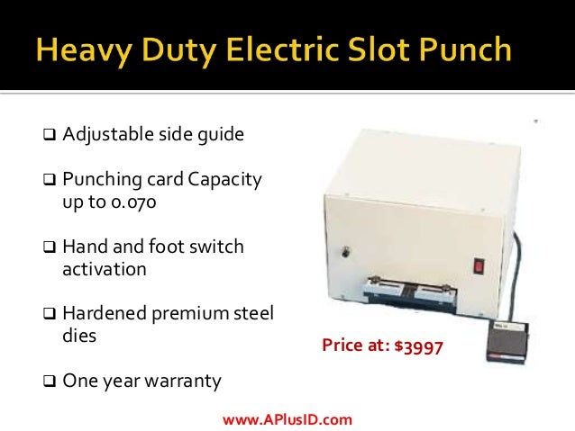 ID Card and Badge Slot Hole Punches