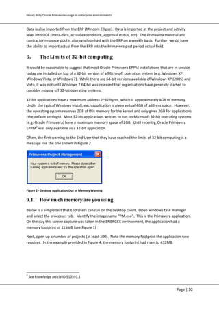 Heavy duty oracle primavera usage in enterprise environment | PDF ...