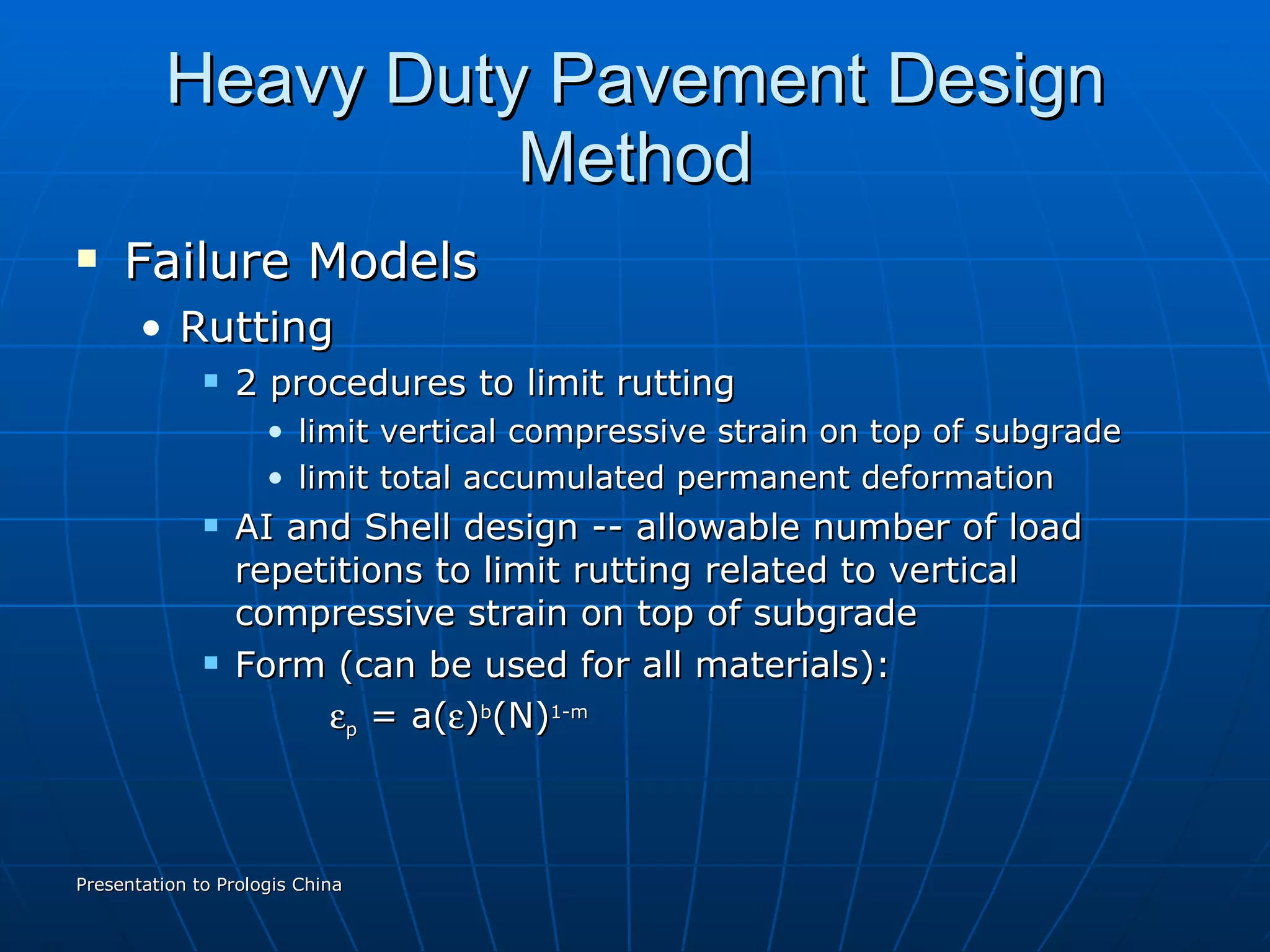 Heavy Duty Pavement Design | PPT