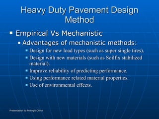 Heavy Duty Pavement Design | PPT