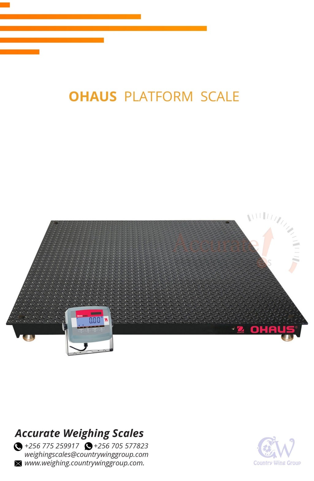 Heavy duty Platform Weighing Scales 1ton, 3ton, 5ton capacity | PDF