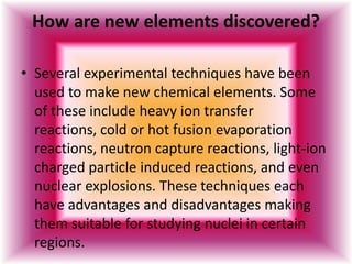 Heavy elements | PPTX