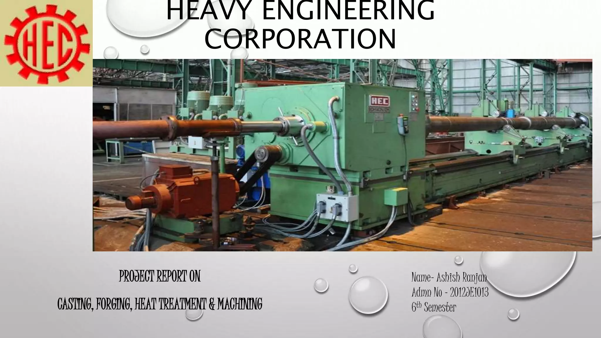 Heavy engineering corporation project report | PPTX
