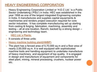 Heavy engineering corporation summer traing project | PPTX ...