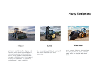 Heavy equipment construction methods and equipment | PDF