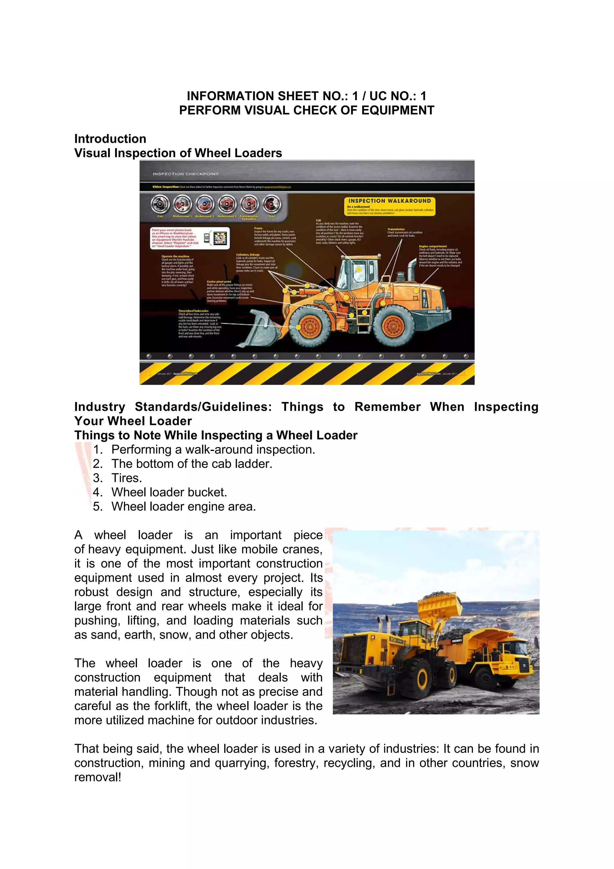 HEAVY EQUIPMENT NC II - CBLM | PDF