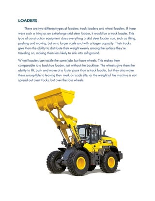 Heavy equipments for site work civil Engineering | PDF