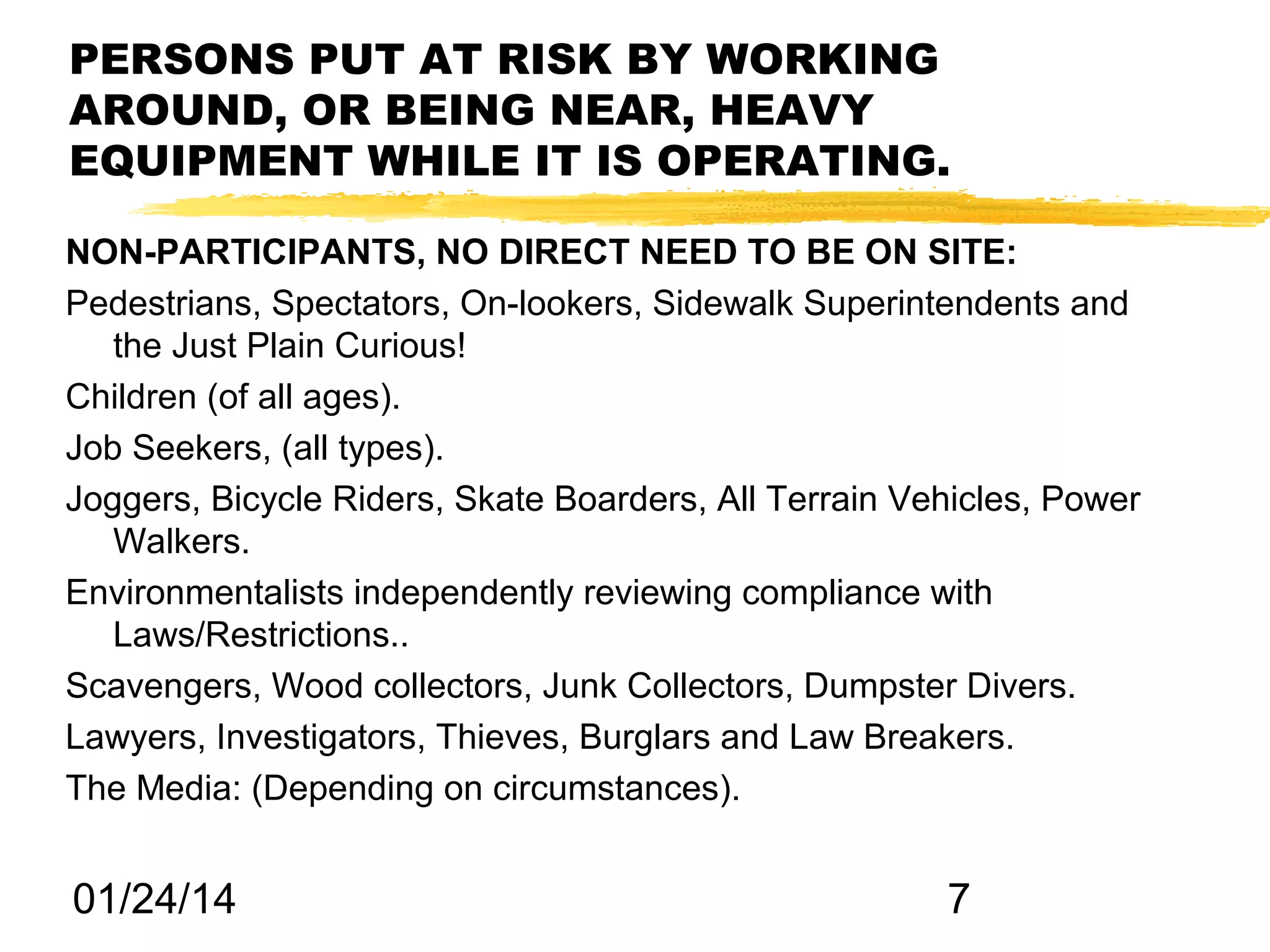 Heavy equipments in construction | PPT