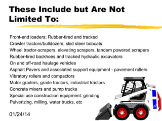 Heavy equipments in construction | PPT