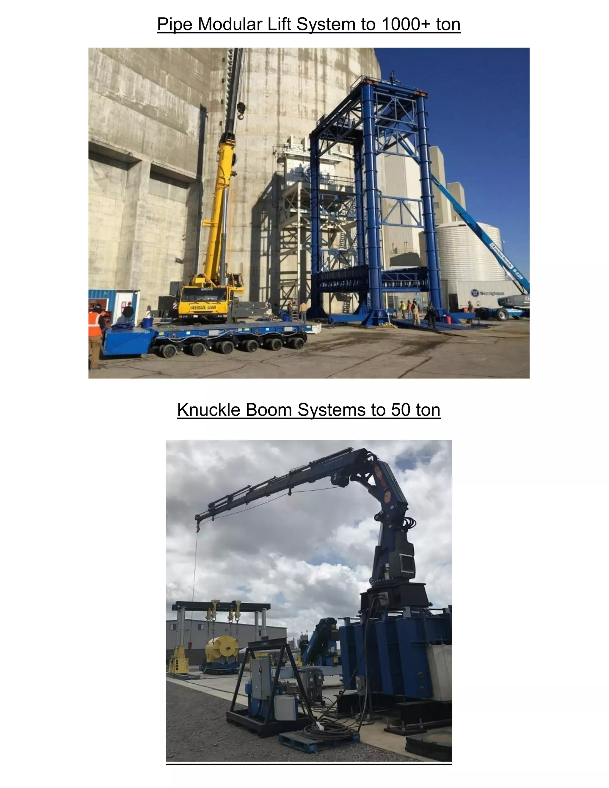 Heavy Lift & Transport Equipment Supply / Kitchen's Crane & Equipment | PDF