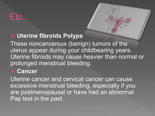 Heavy menstrual bleeding (HMB) | PPTX