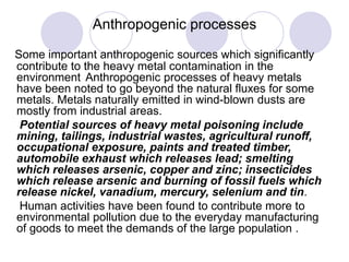 THE HEALTH RISKS OF HIDDEN HEAVY METALS | PPT