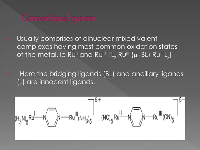 Heavy metal complexes bearing mixed oxidation states characterization ...