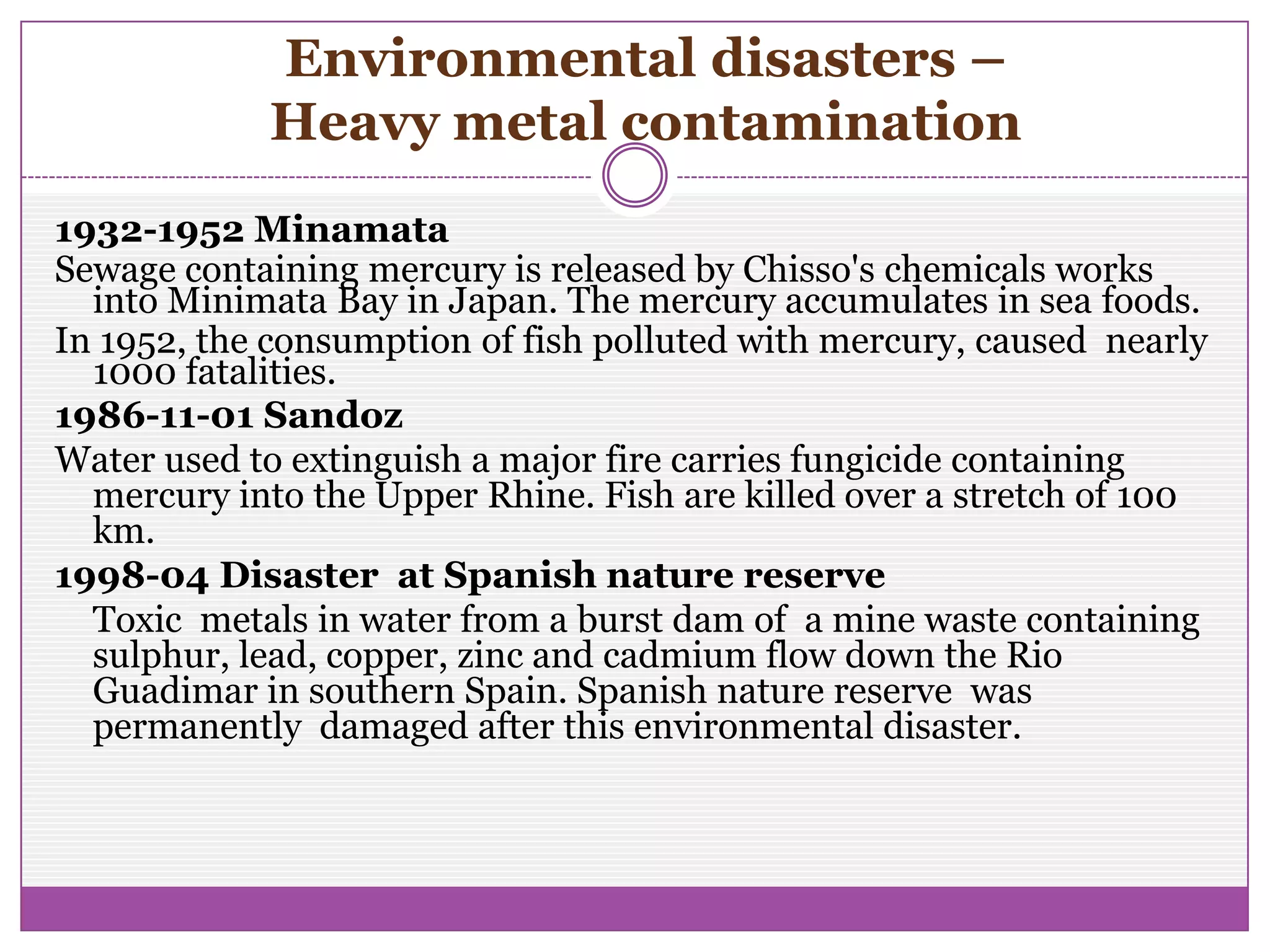 Heavy metal contamination of global environment | PPTX