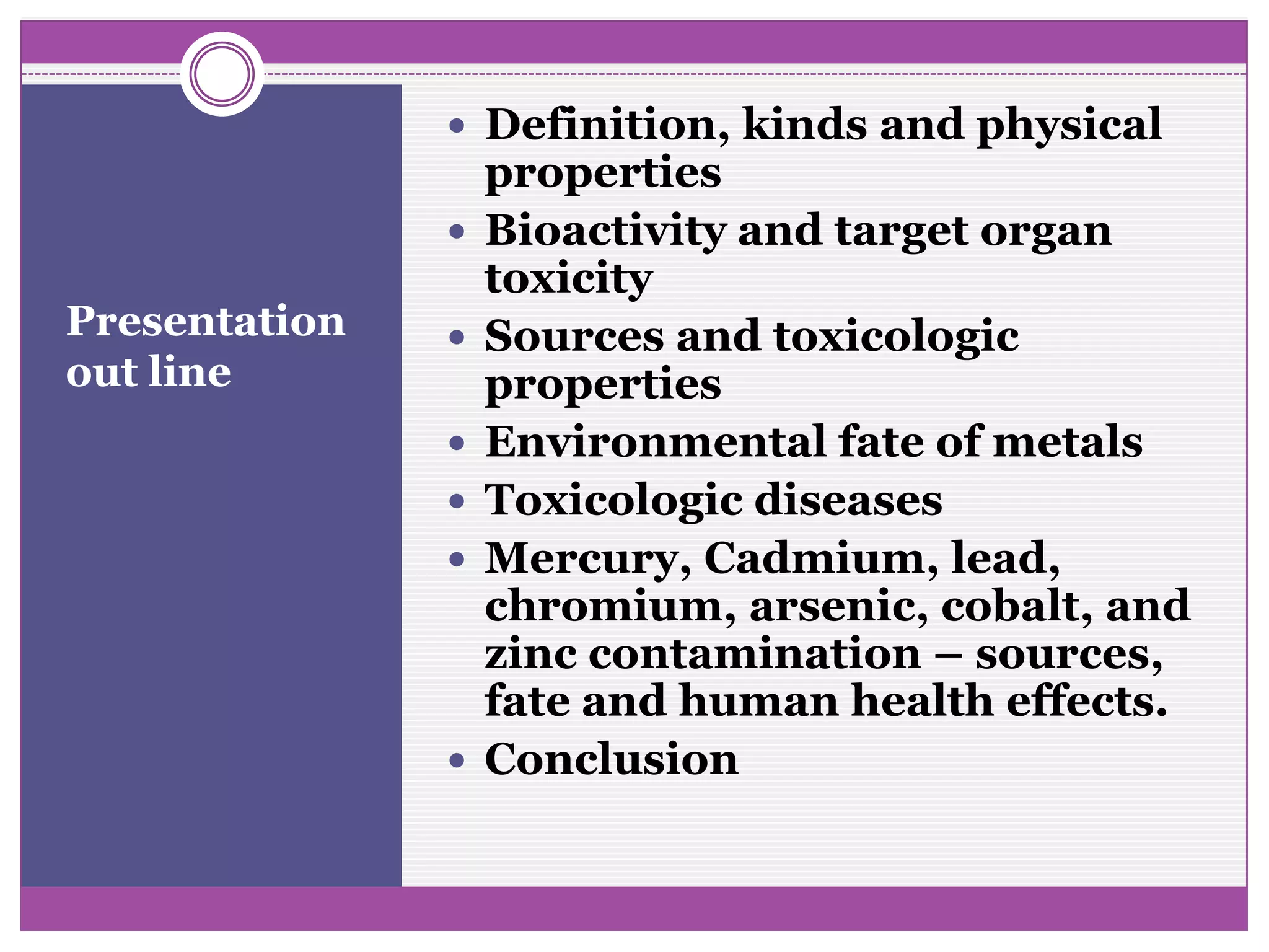 Heavy metal contamination of global environment | PPTX