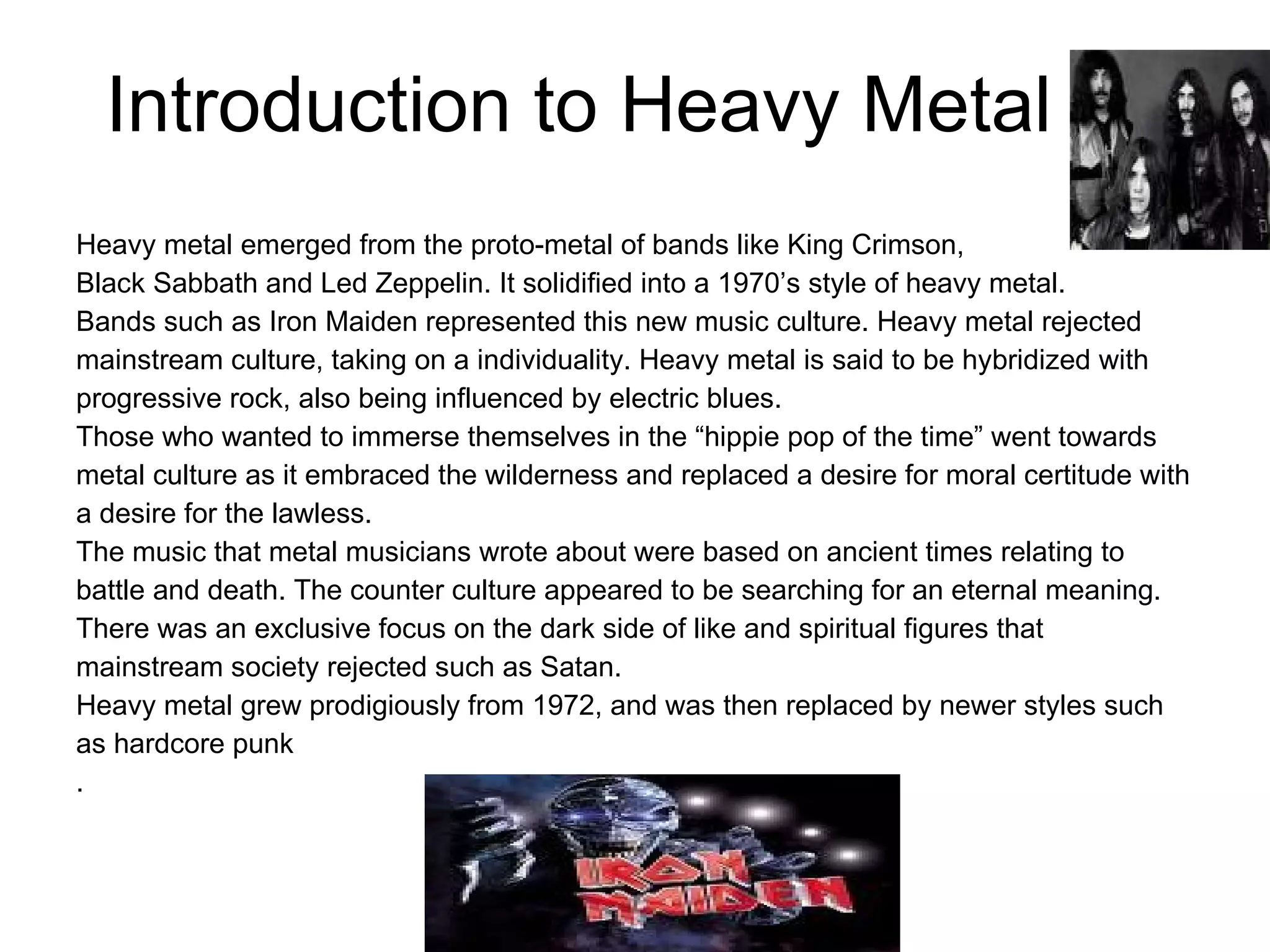 Heavy metal culture | ODP