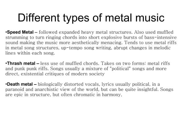 Heavy metal culture | ODP