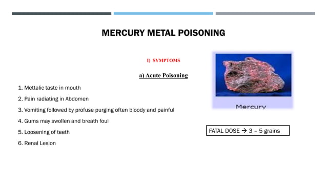 Heavy metal poisoning | PDF | Digestive Disorders | Diseases and Conditions
