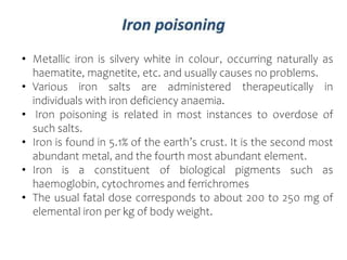 clinical features and management of heavy metal poisoning .pptx