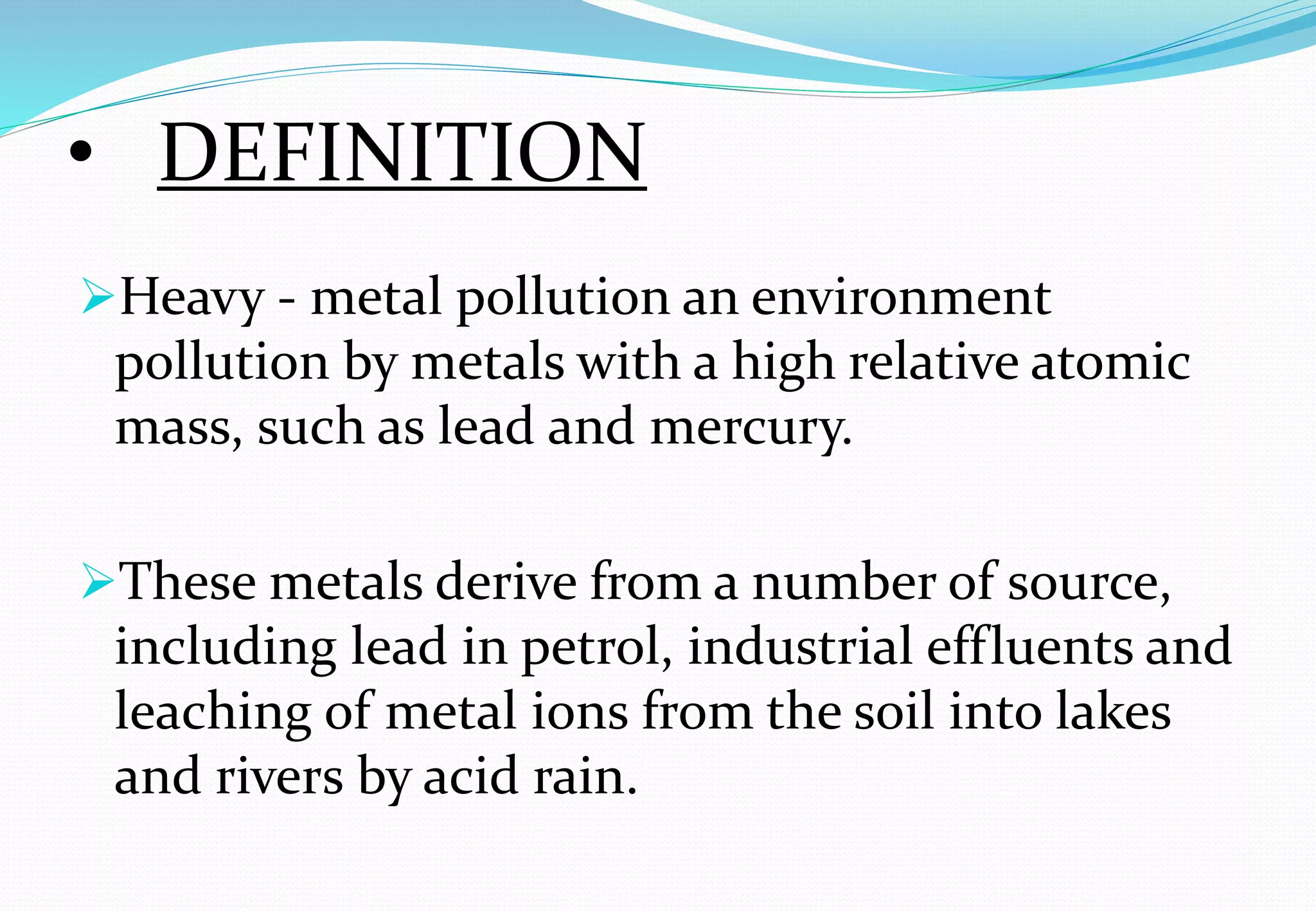 Heavy Metal Pollution | PPTX