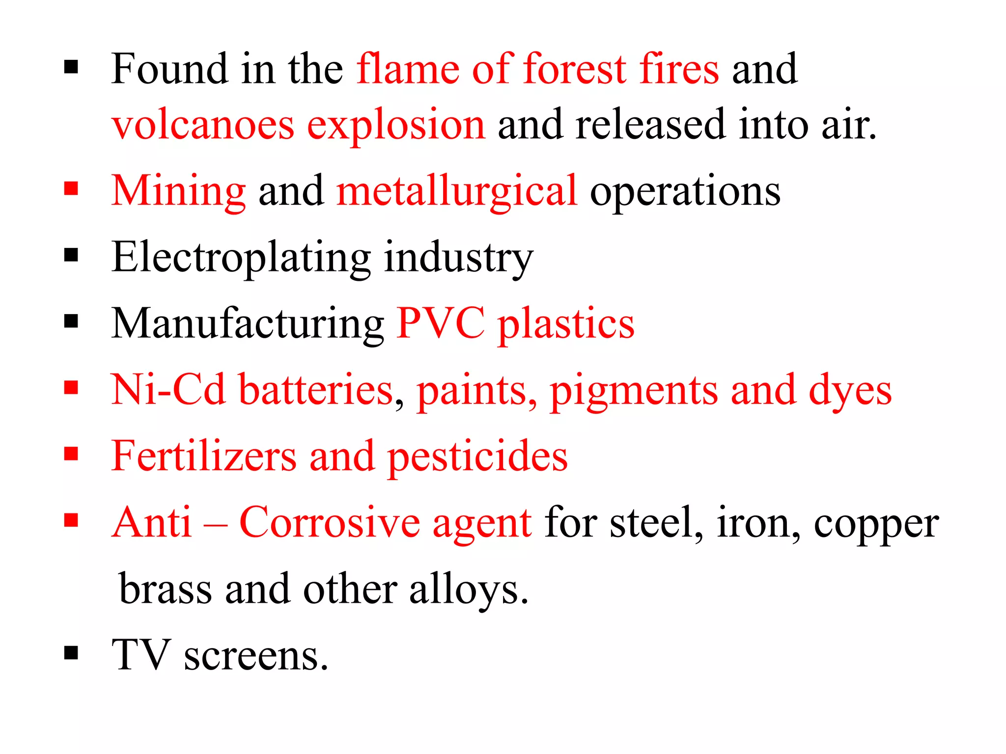 Common Heavy Metal Contaminations and Its Hazard | PPT