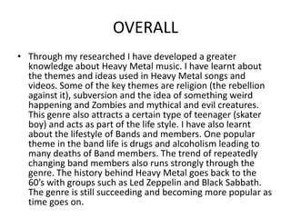 Heavy metal research | PPTX