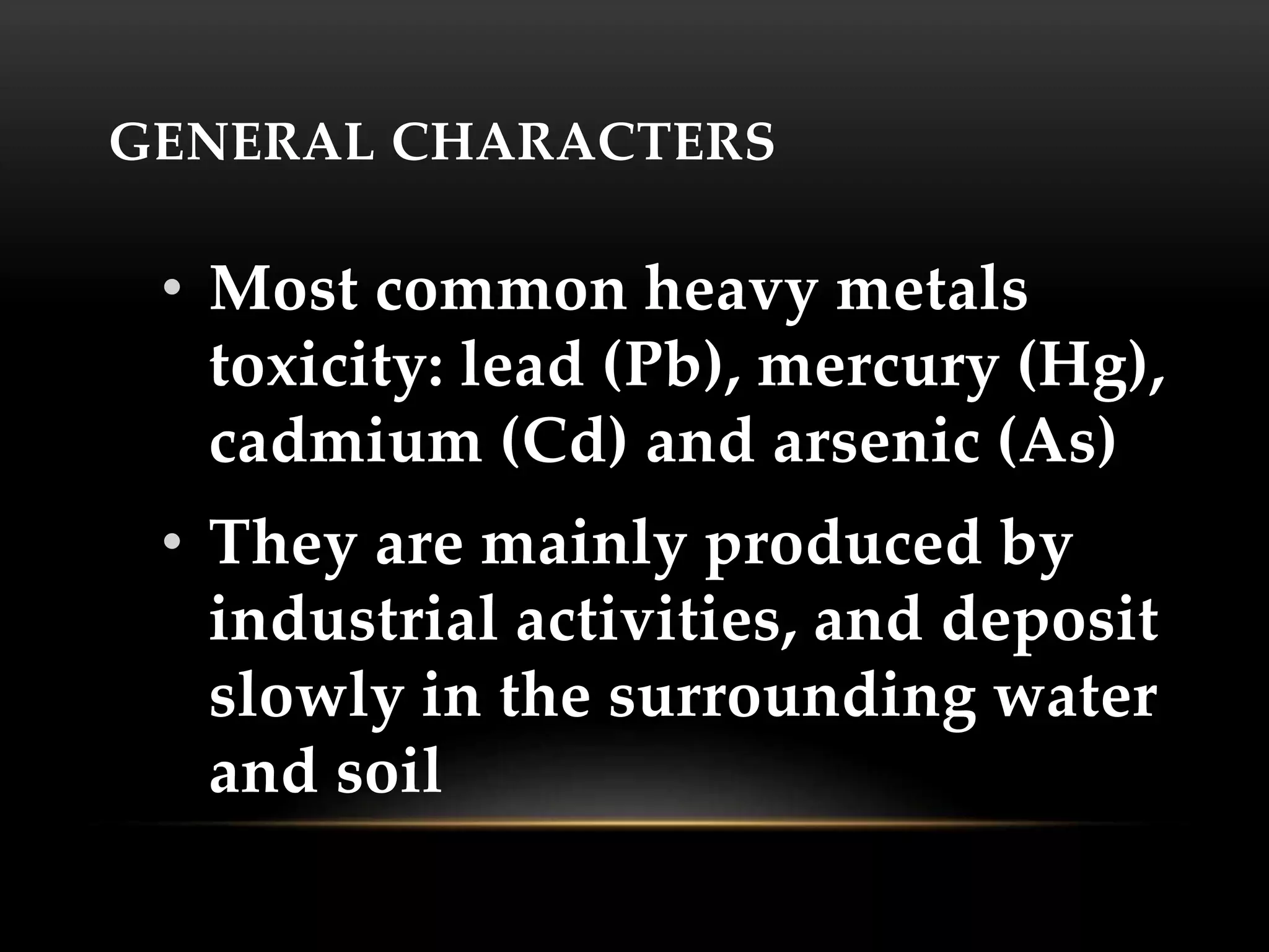 Toxicity of Heavy Metals | PPTX