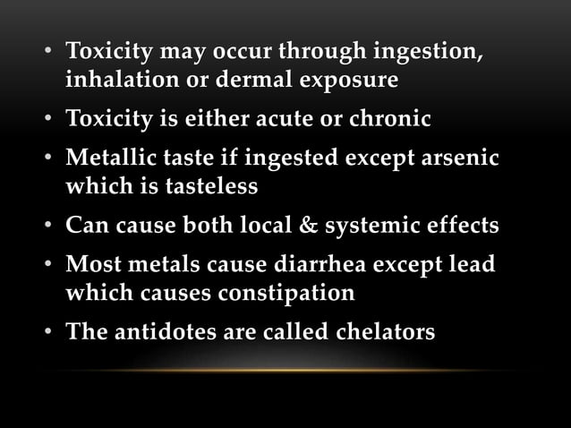 Toxicity of Heavy Metals | PPTX