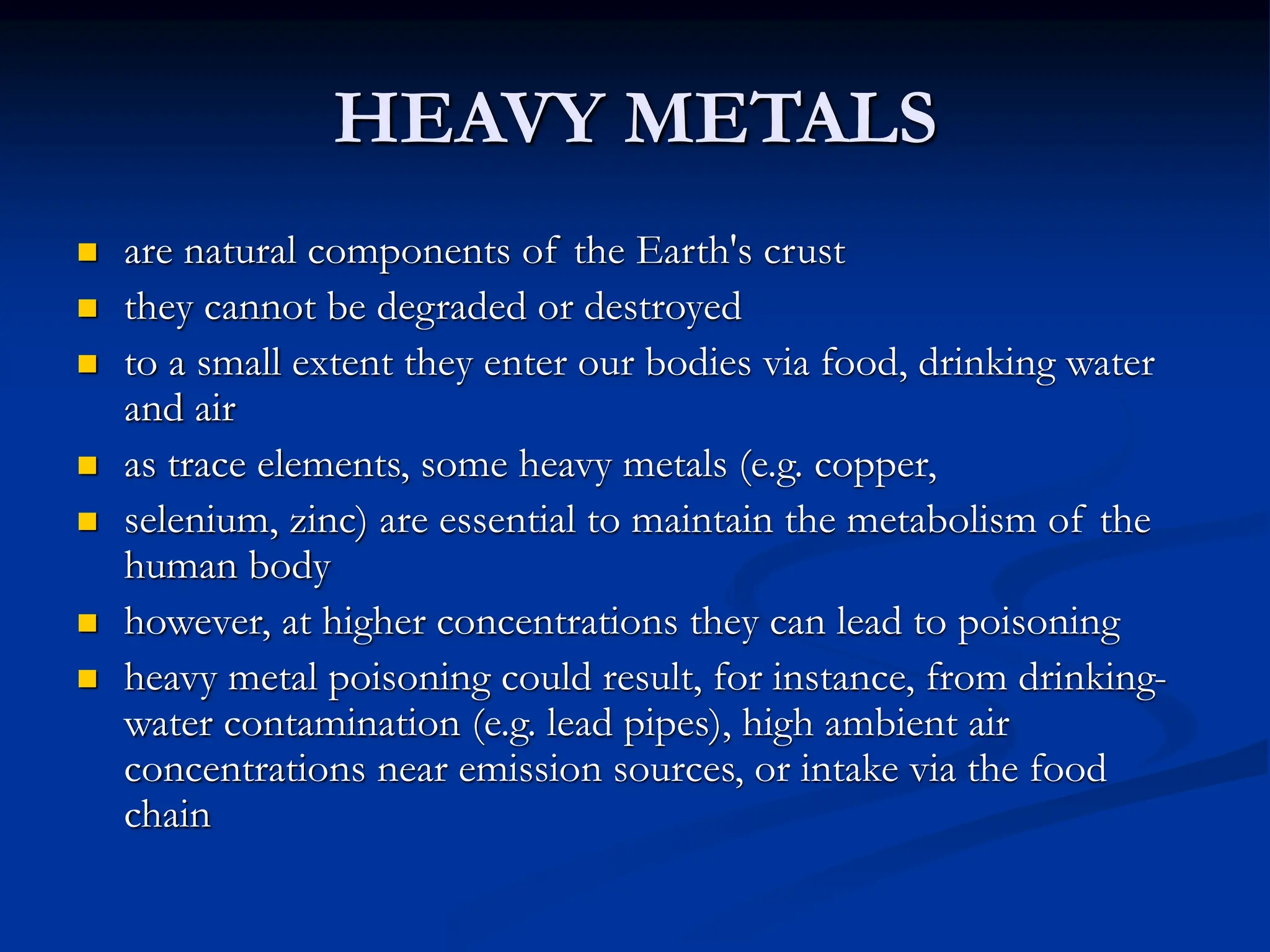 Heavy metals with their causes and effect.ppt