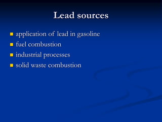 Heavy metals with their causes and effect.ppt