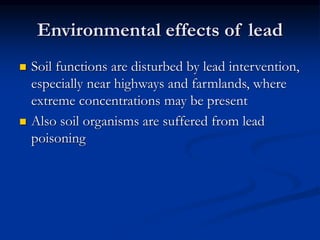 Heavy metals with their causes and effect.ppt