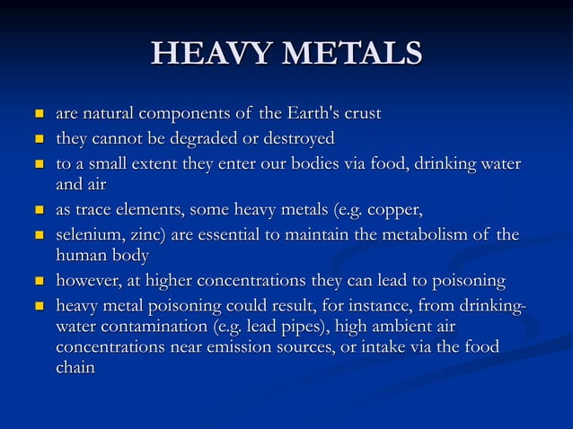 Heavy metals with their causes and effect.ppt